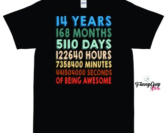 14th Birthday Shirt - Etsy