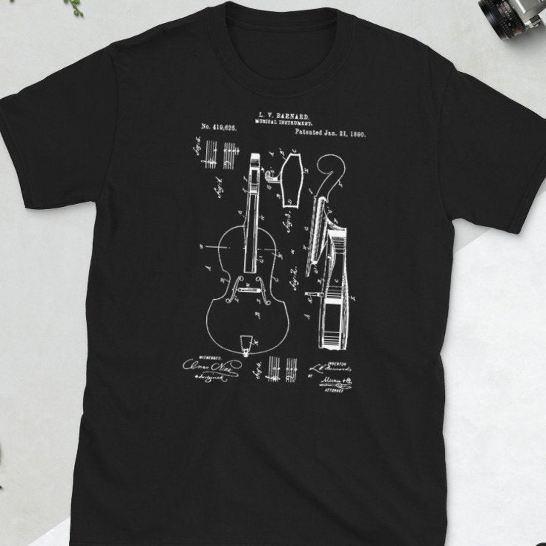 Cello Patent Graphics T Shirt | Cello Player T Shirt | Cellist T Shirt ...