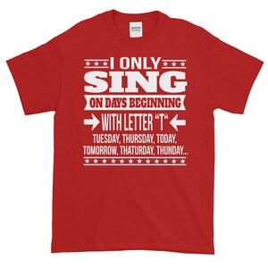 Singer T Shirt Singer Gift Gift for Singer Cute Singer Tee Singing T ...