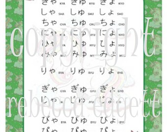 Kawaii Hiragana - Etsy