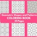 Geometric Tessellation Shapes and Patterns, 25 Printable Coloring ...