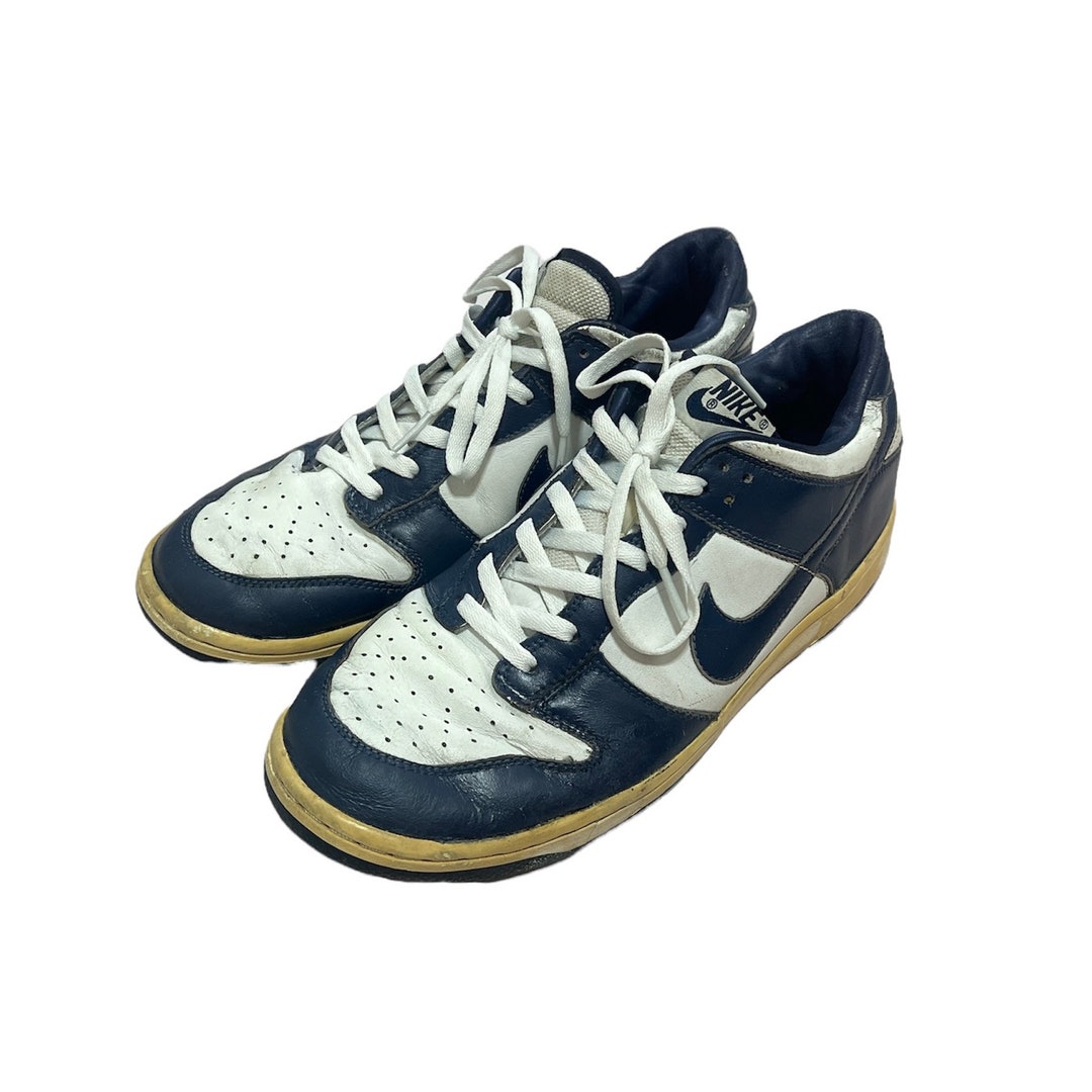 OG Nike Dunk Low Midnight Navy/white 2007 - Etsy