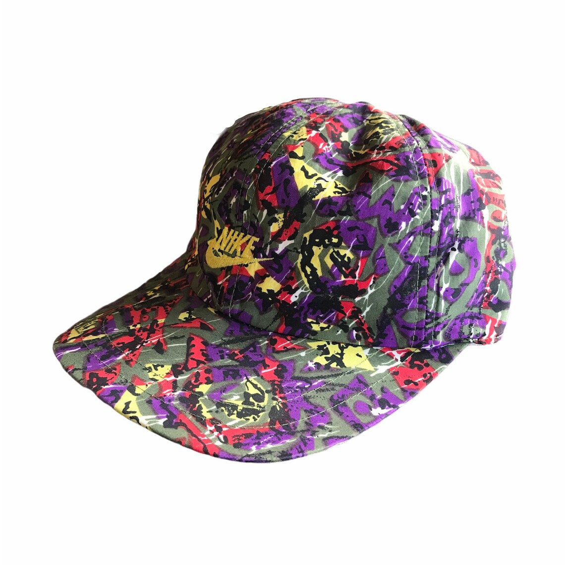 Vintage Nike Cap Graphic Multicolour Swoosh - Etsy Ireland