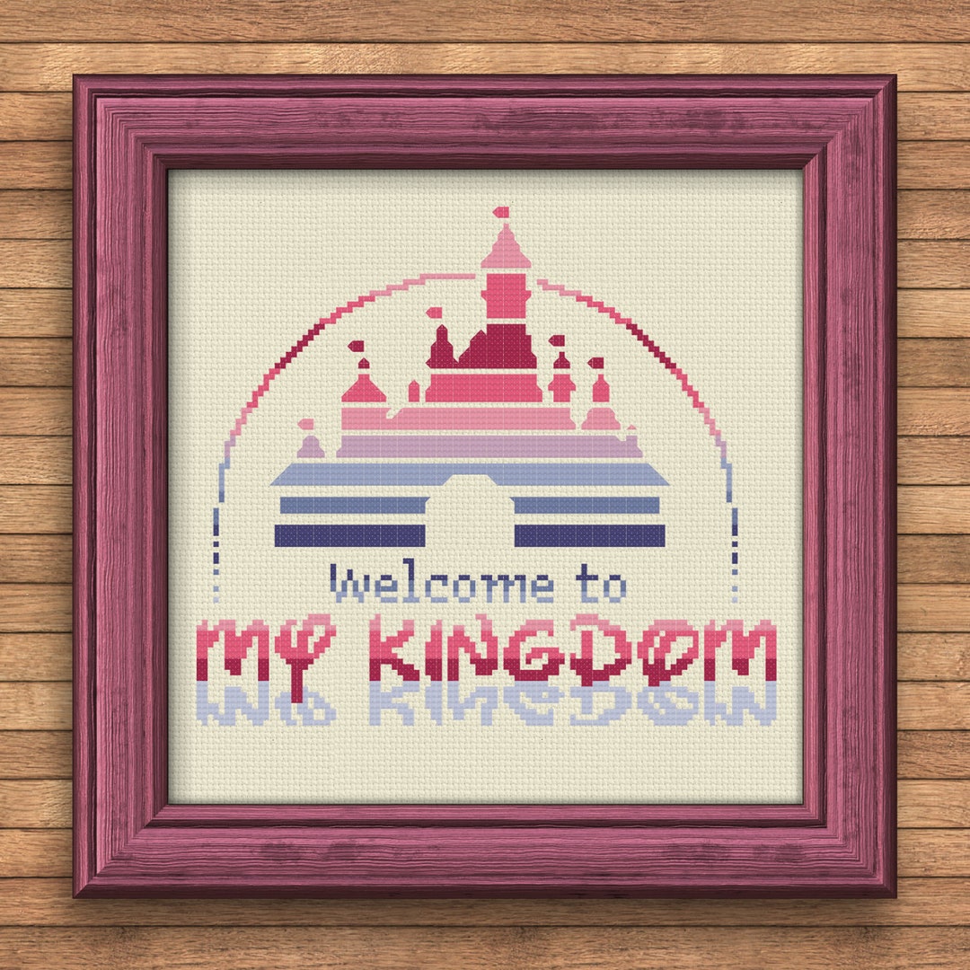 Disney Castle #012 - Sunny Cloud Studio - Modern Counted Cross Stitch ...