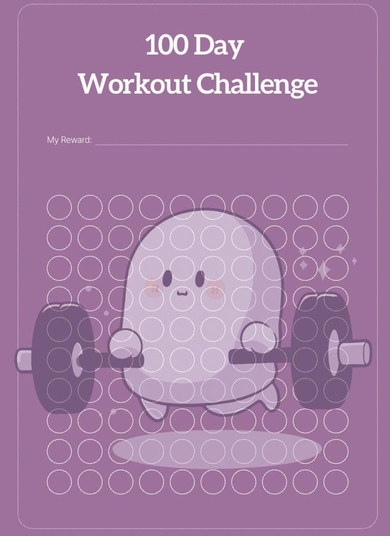 INSTANT DOWNLOAD Sticker Chart Goal Tracker Fitness Workout 2026 Goals ...