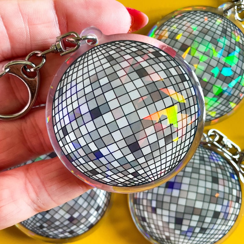 Monogram Keychain Epoxied - Etsy