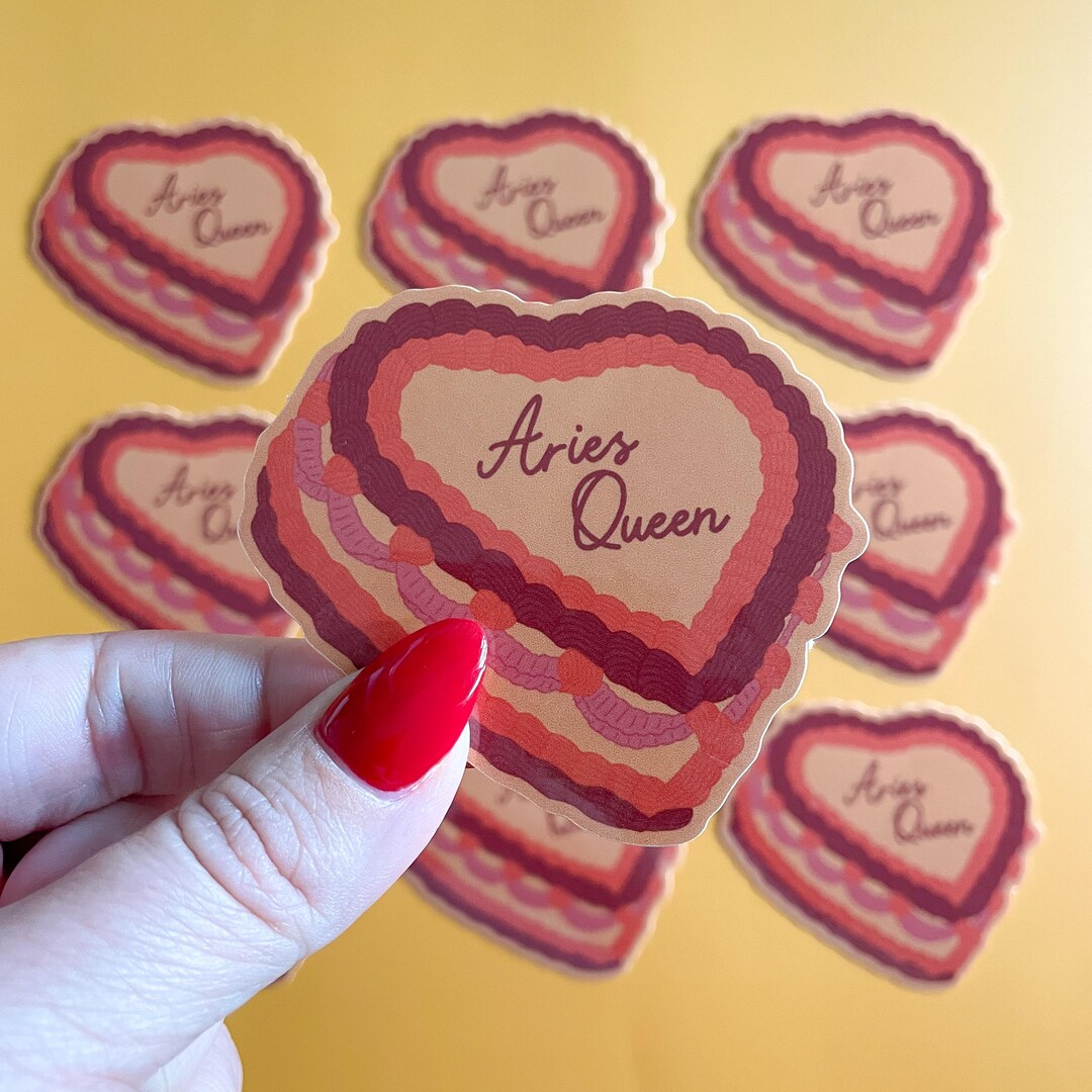 Aries Zodiac Sticker - Waterproof, Glossy Finish - Etsy