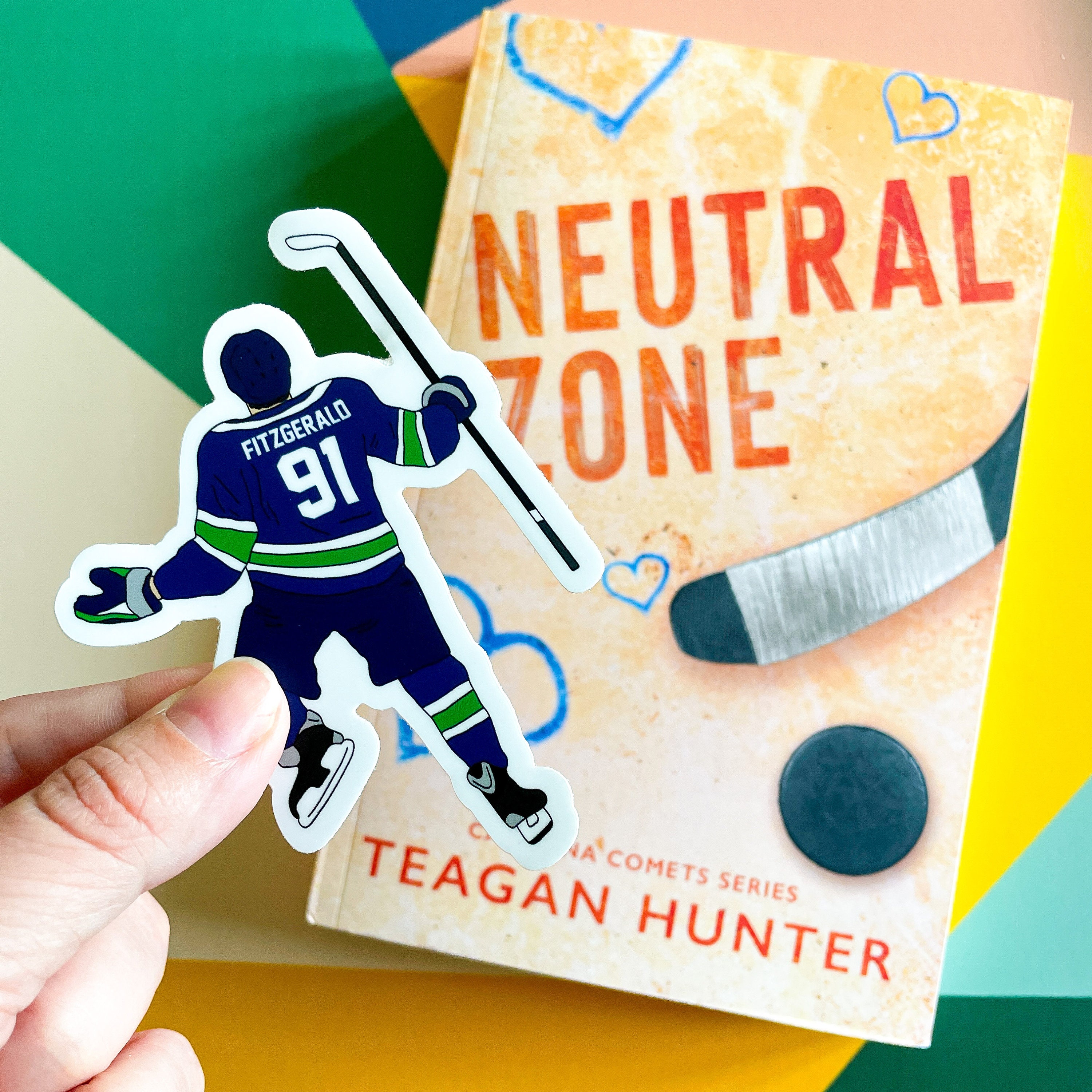 Ivan Fitzgerald Sticker - "neutral Zone" by Teagan Hunter | Carolina Comets Series - Etsy