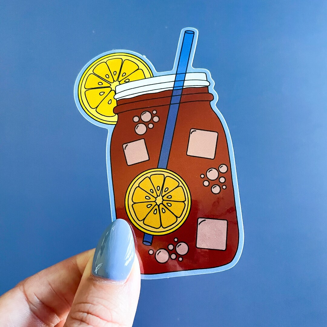 Sweet Tea Sticker - Waterproof, Glossy Finish - Etsy