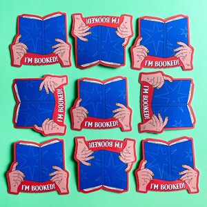 Book Sticker, I'm Booked Sticker - Waterproof, Glossy Finish - Etsy