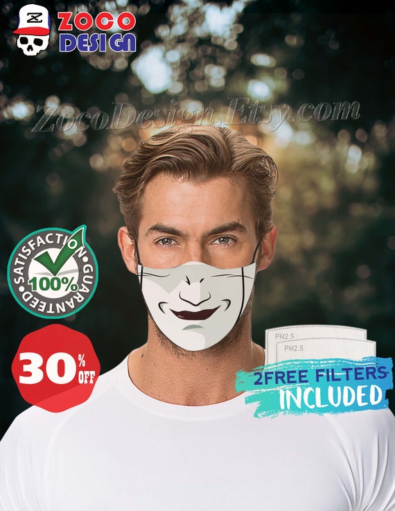 Frieza Smirk Face Mask Drag0n Comic Child Kid Adult With - Etsy