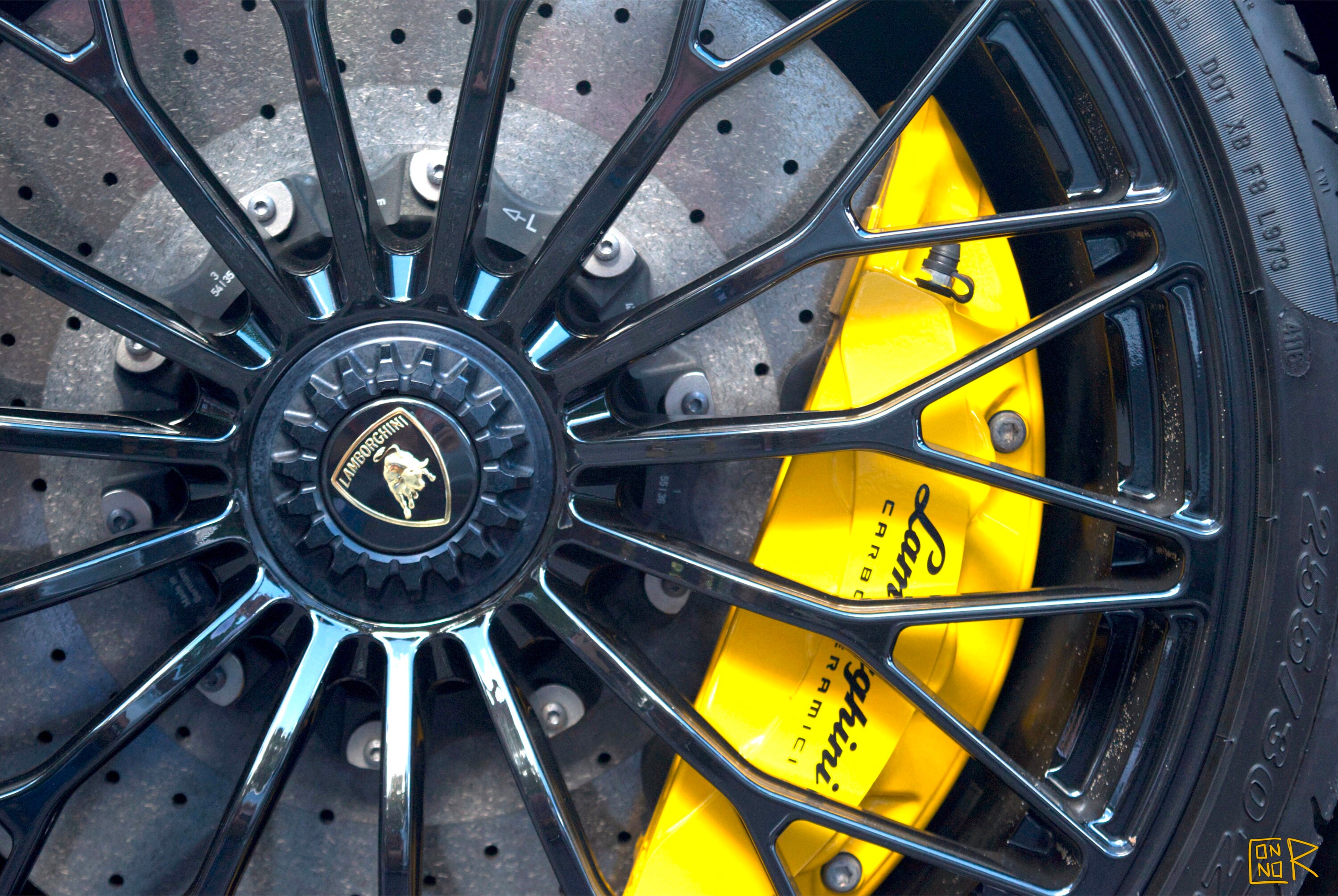 Lamborghini Aventador SV Wheel Digital Art | Etsy