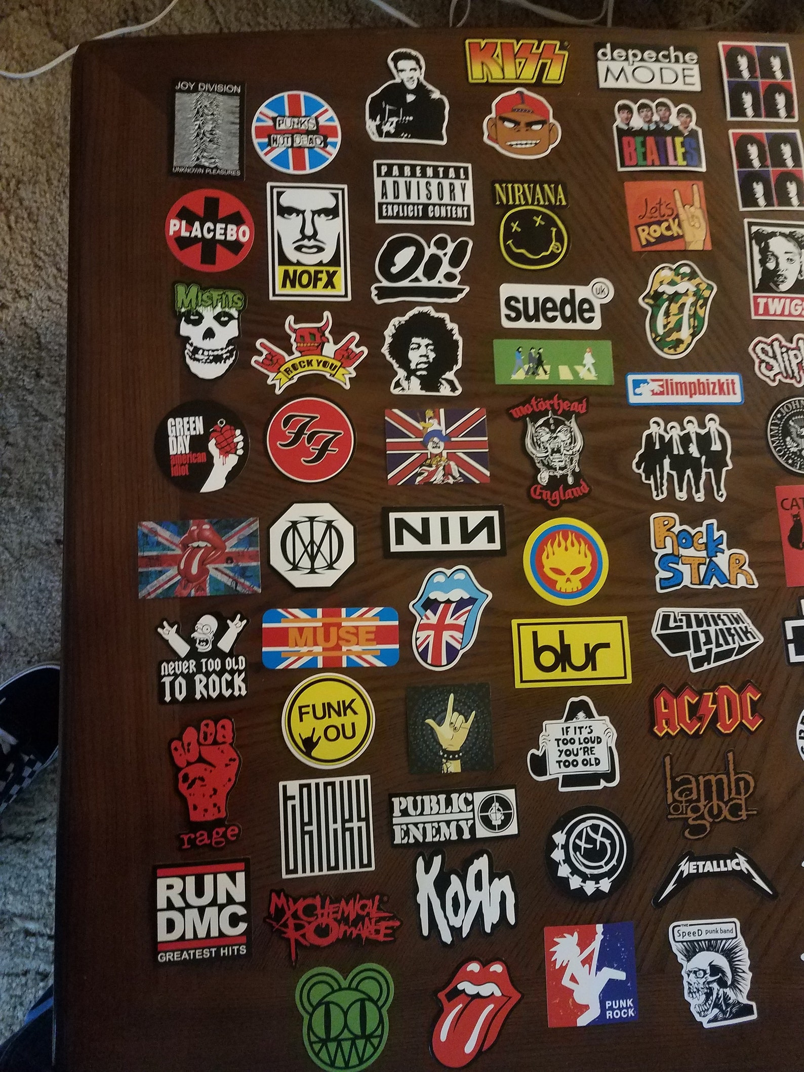 Hard Rock/punk/metal Band Vinyl Stickers - Etsy
