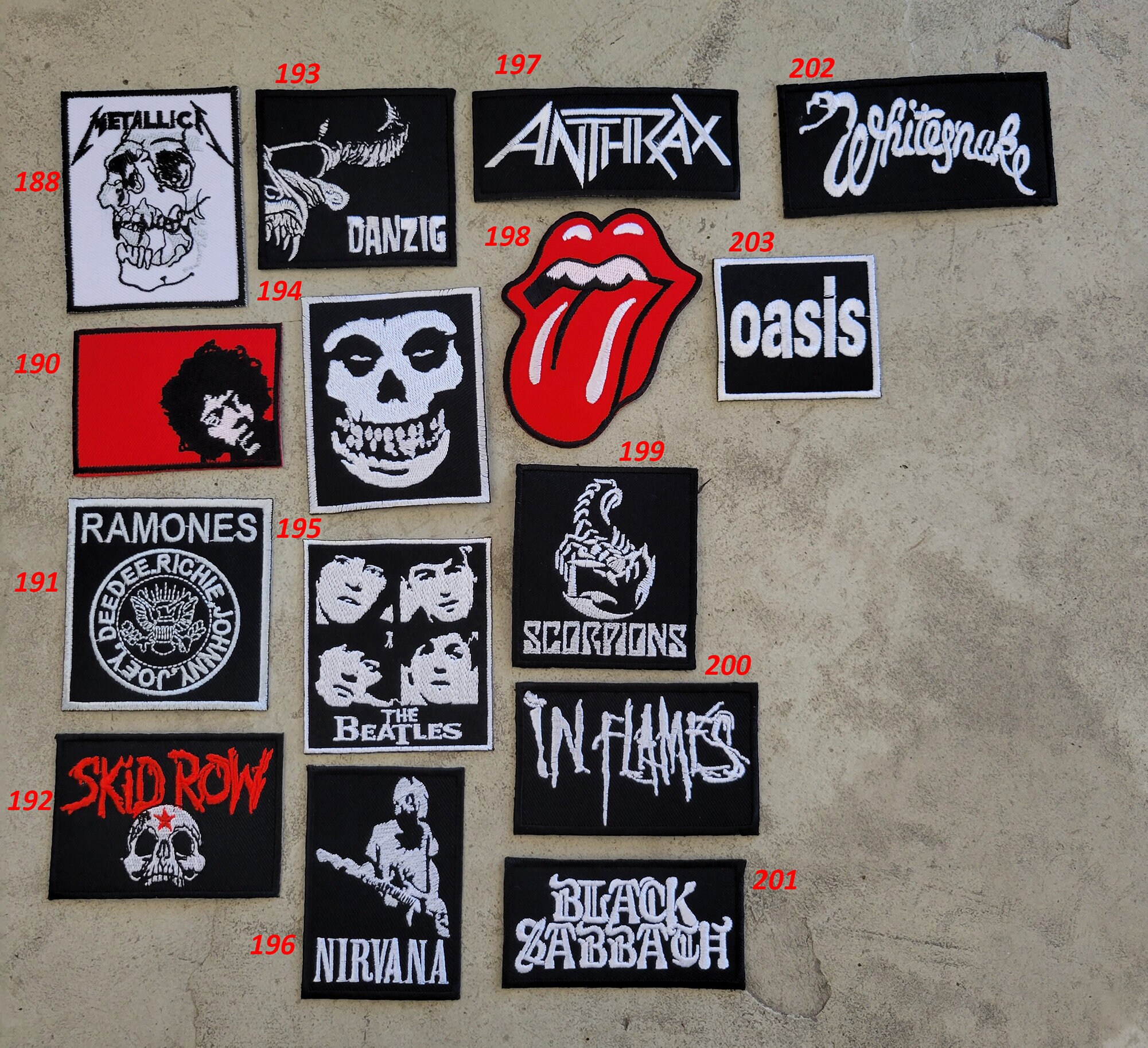 Embroidered Hard Rock/Metal/Punk Patches Page 2 | Etsy