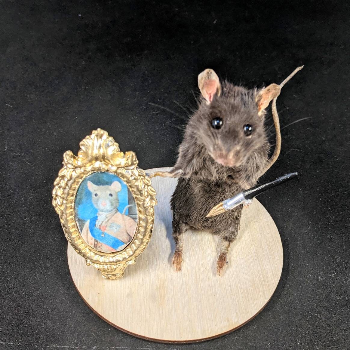 Taxidermy Mouse is a Beautiful Painter. Small Mouse Taxidermy - Etsy