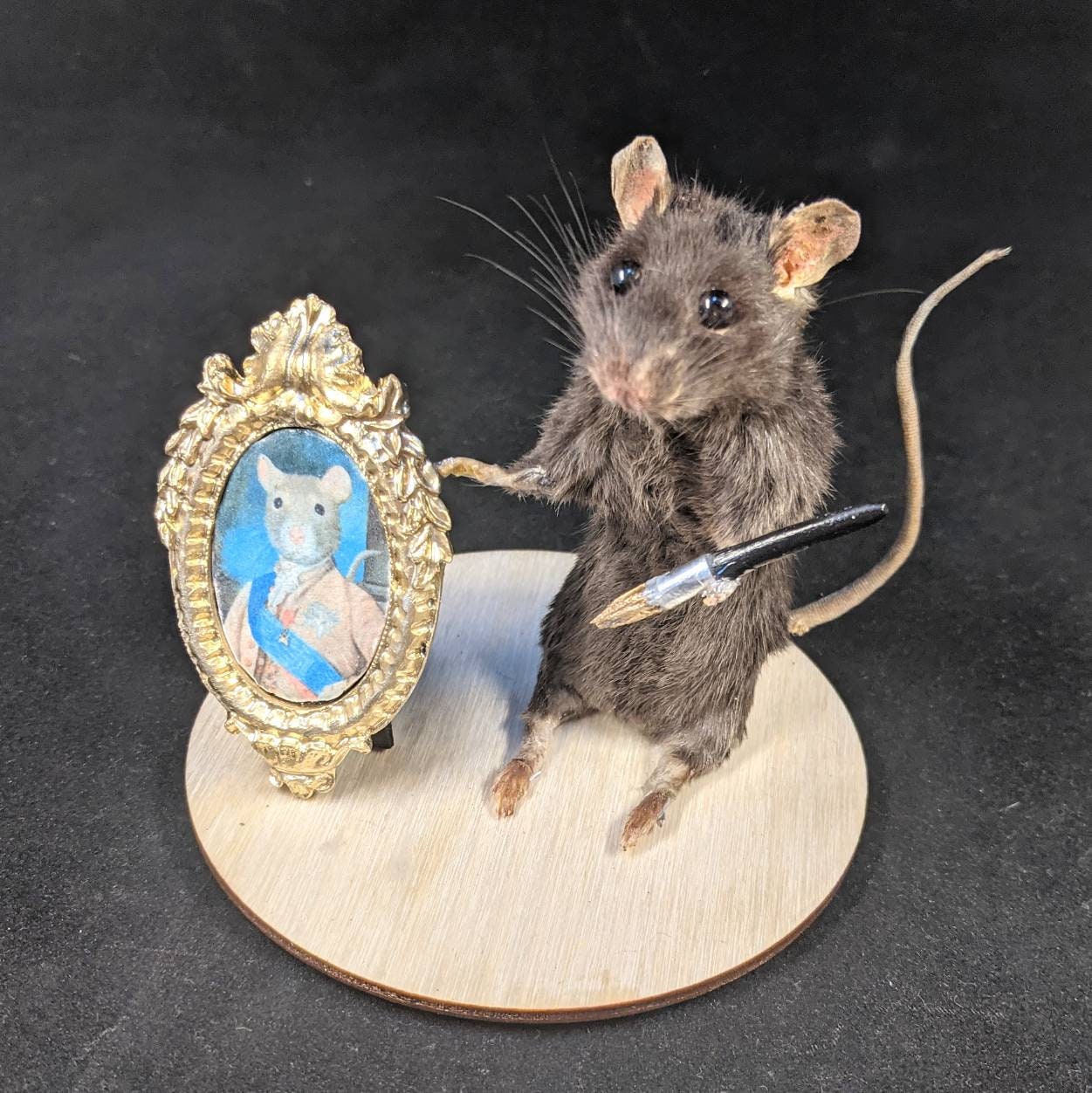 Taxidermy Mouse is a Beautiful Painter. Small Mouse Taxidermy - Etsy