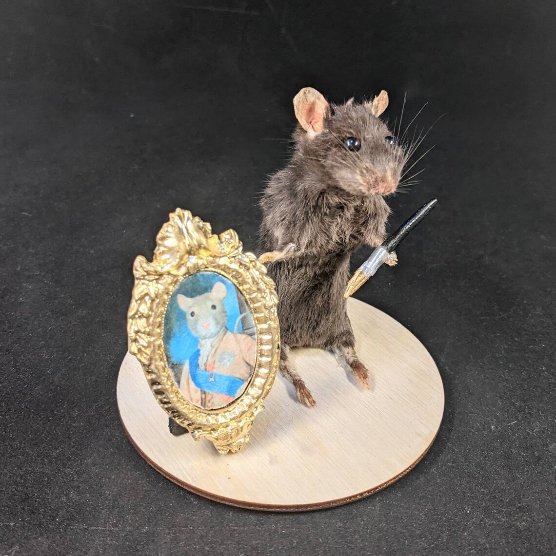 Taxidermy Mouse is a Beautiful Painter. Small Mouse Taxidermy - Etsy