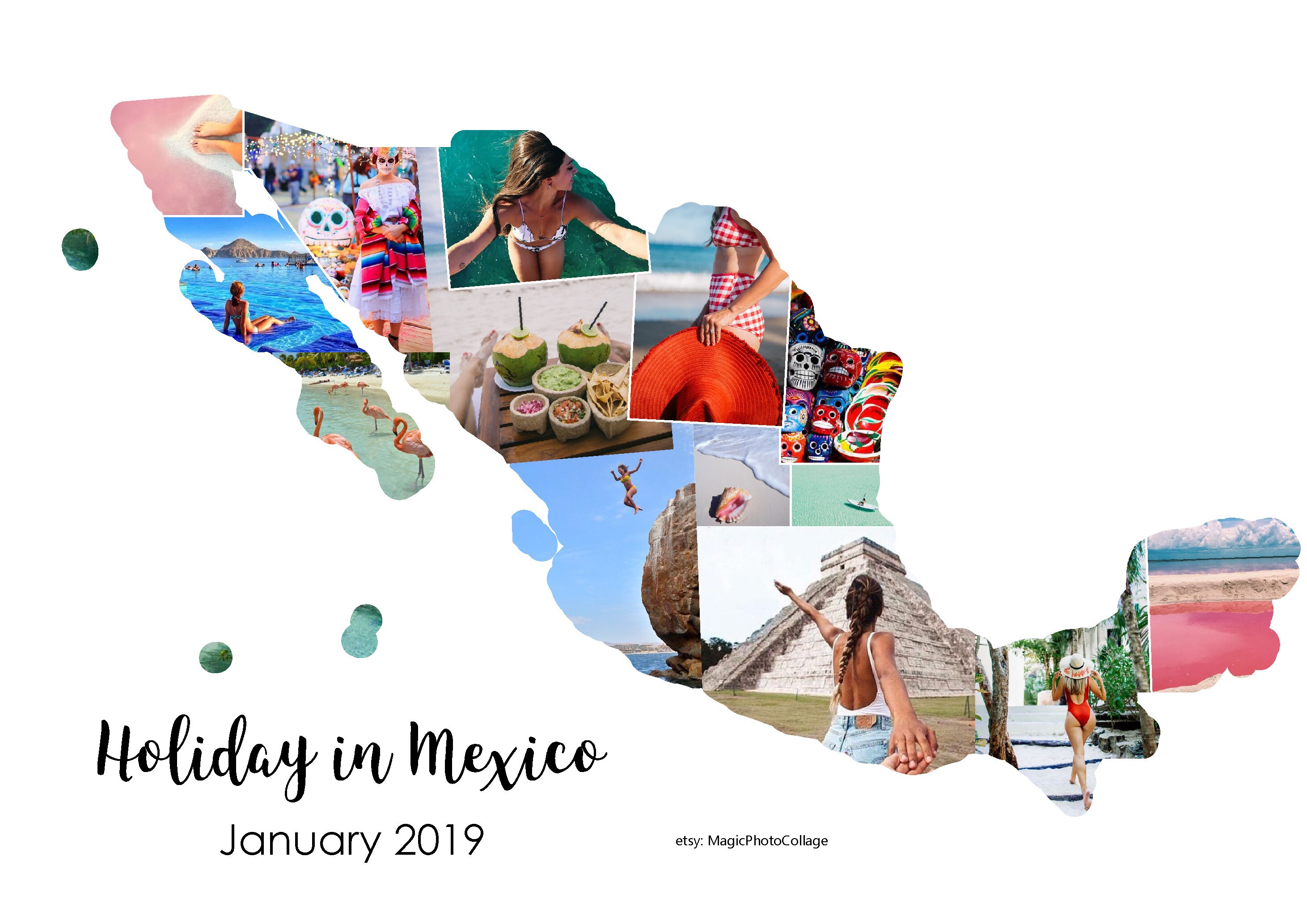 Mexico Photo Collage - Etsy
