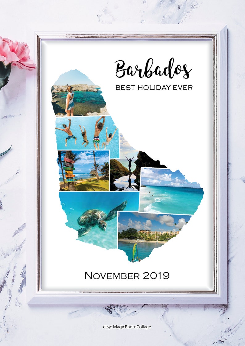 Barbados Photo Collage - Etsy