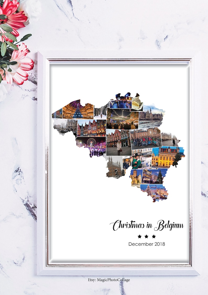 Belgium Travel Photo Collage - Etsy
