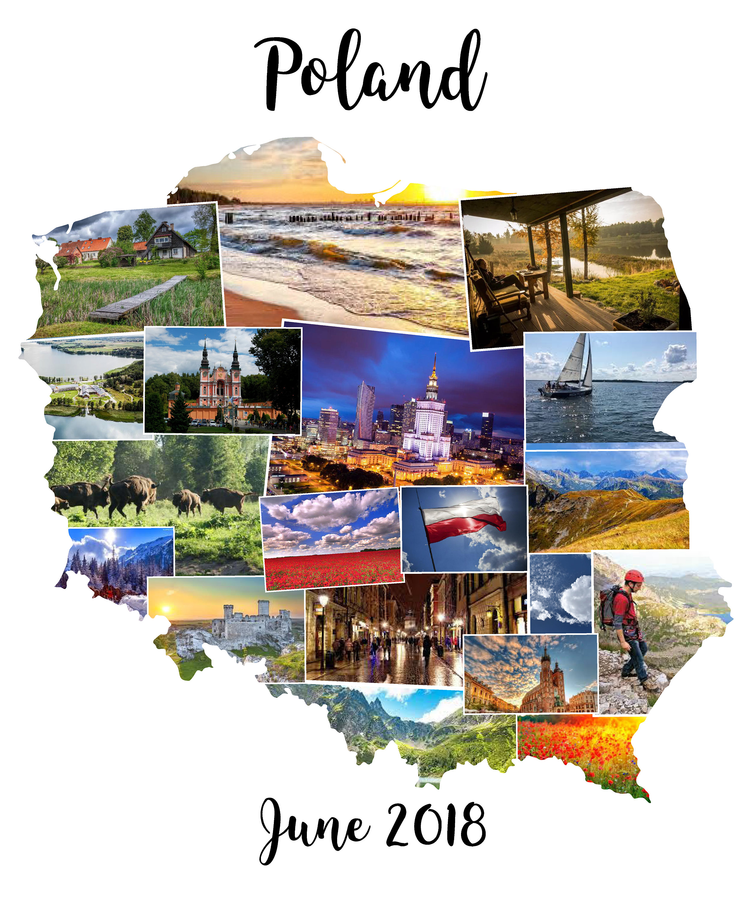 Poland Photo Collage - Etsy