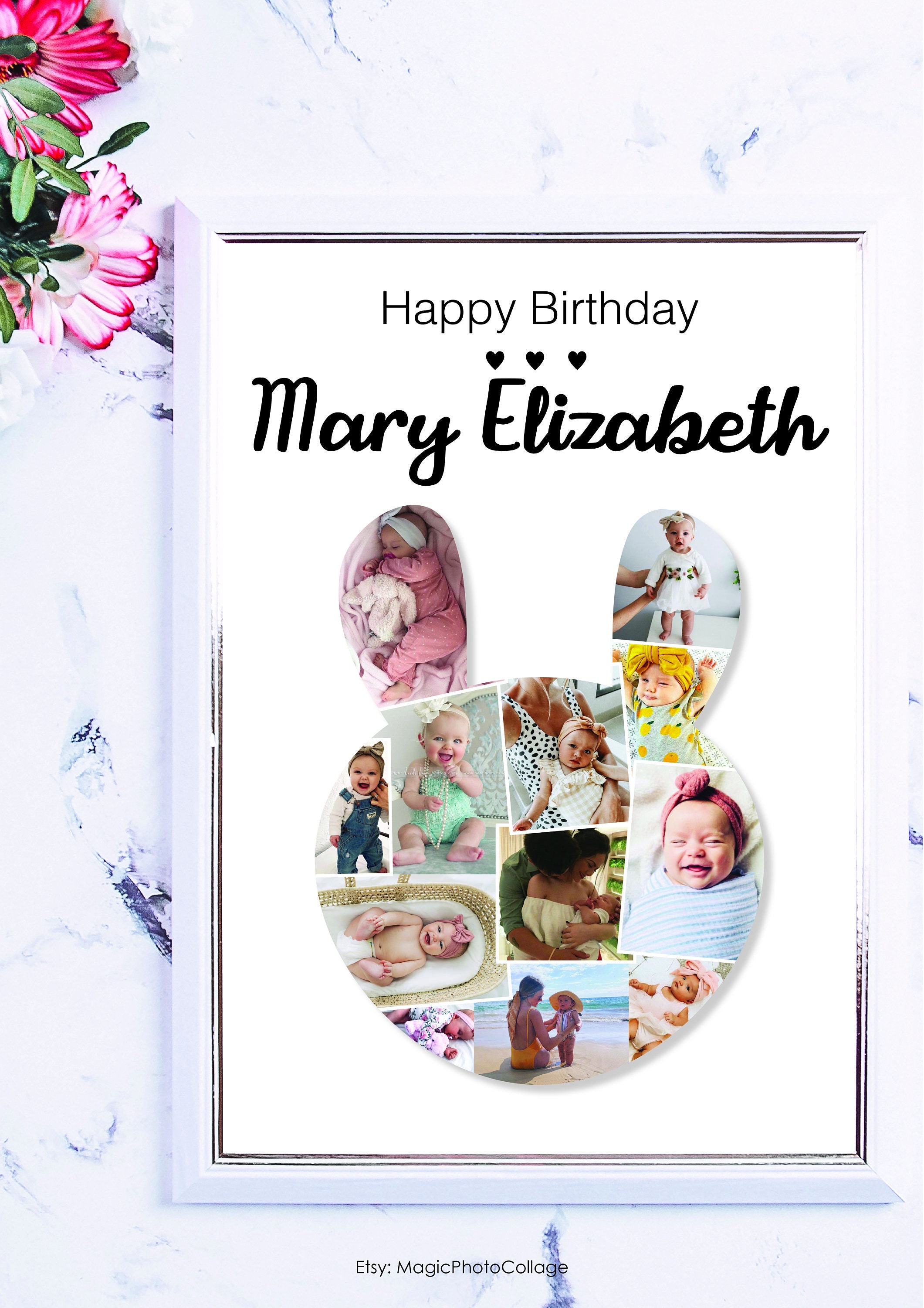 Baby Photo Collage Any Shape - Etsy