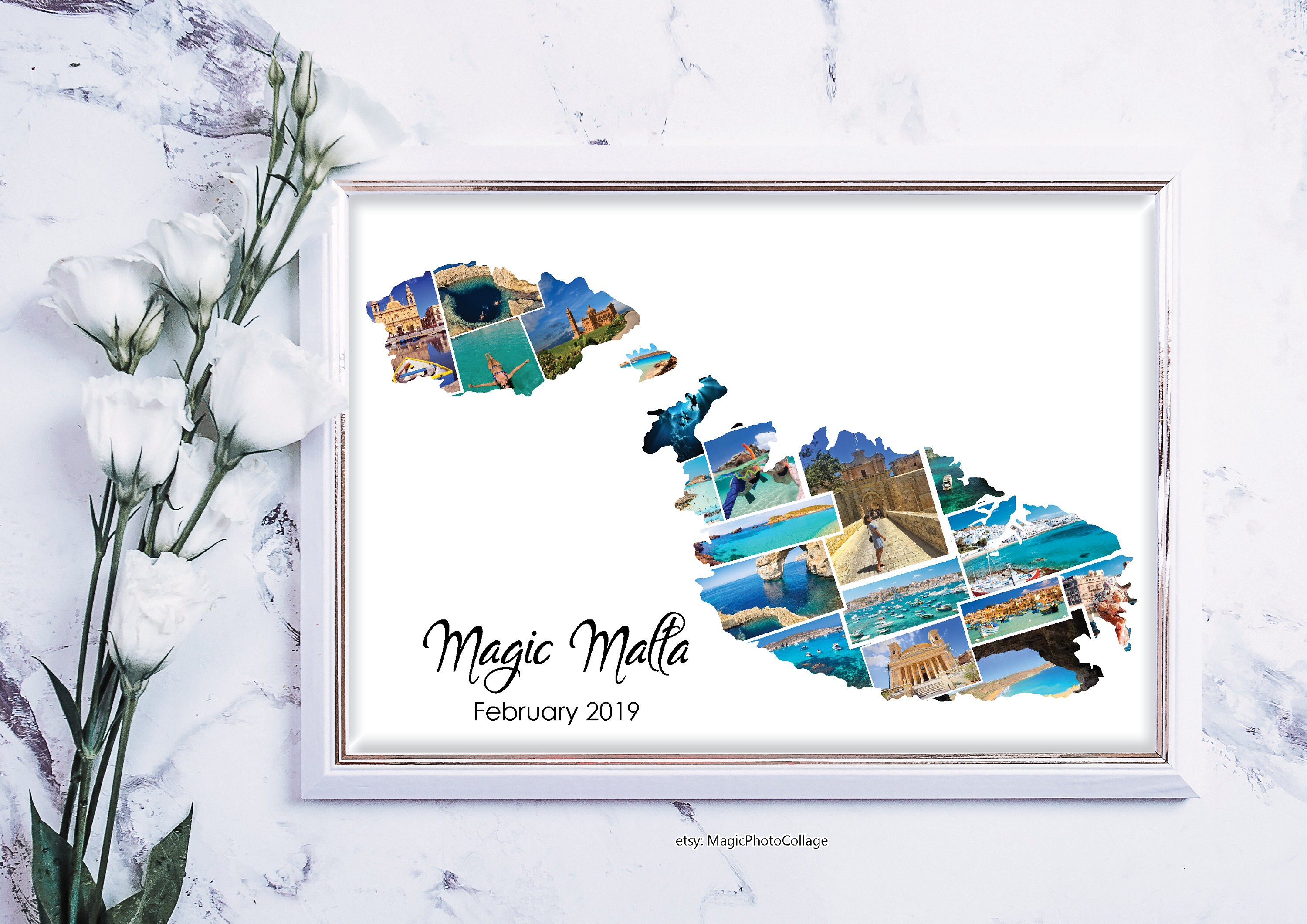 Malta Travel Photo Collage - Etsy