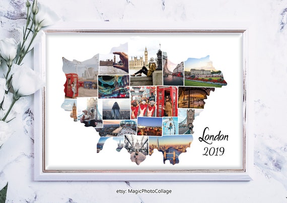 London Photo Collage - Etsy