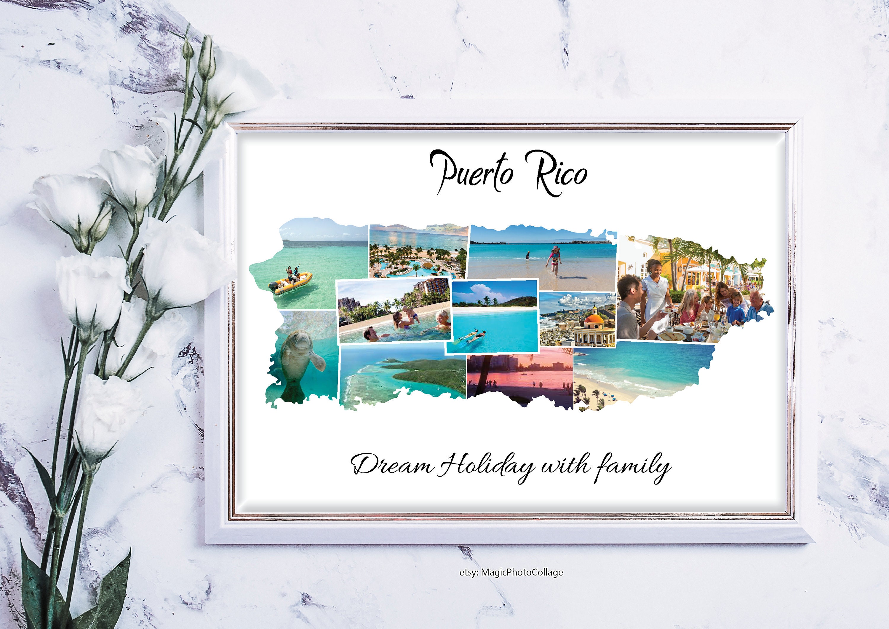 Puerto Rico Photo Collage - Etsy