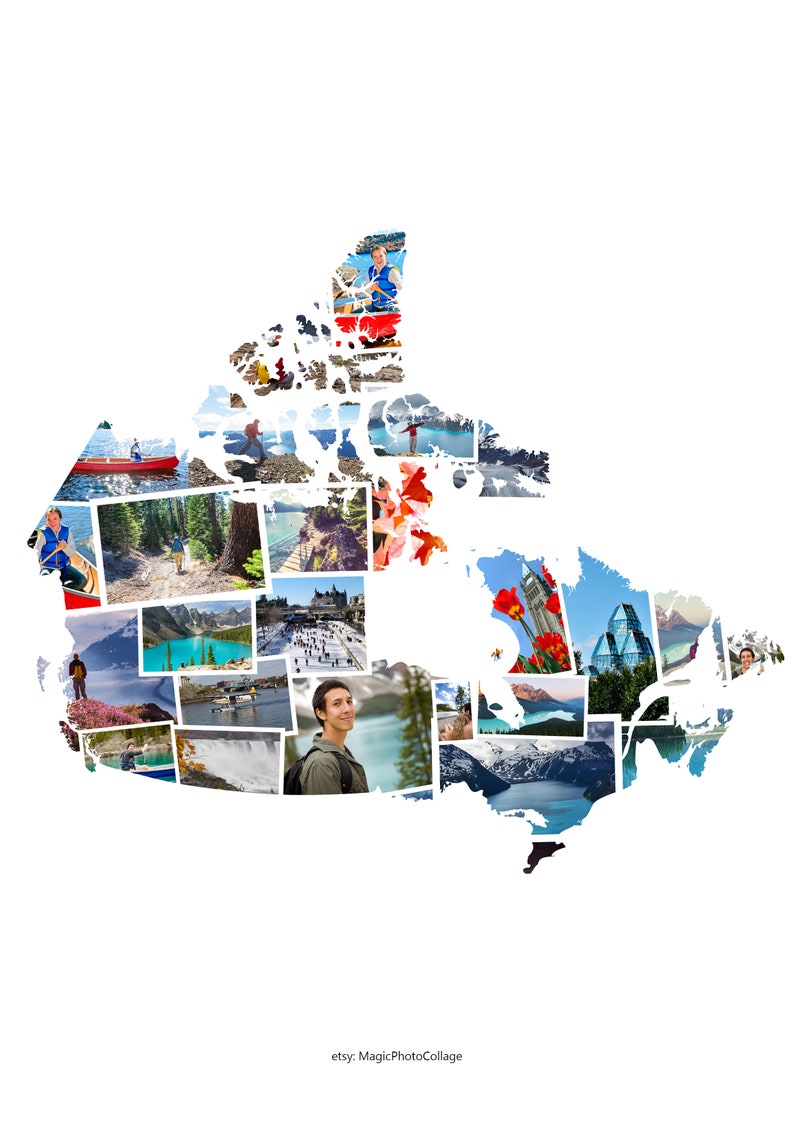 Canada Photo Collage - Etsy