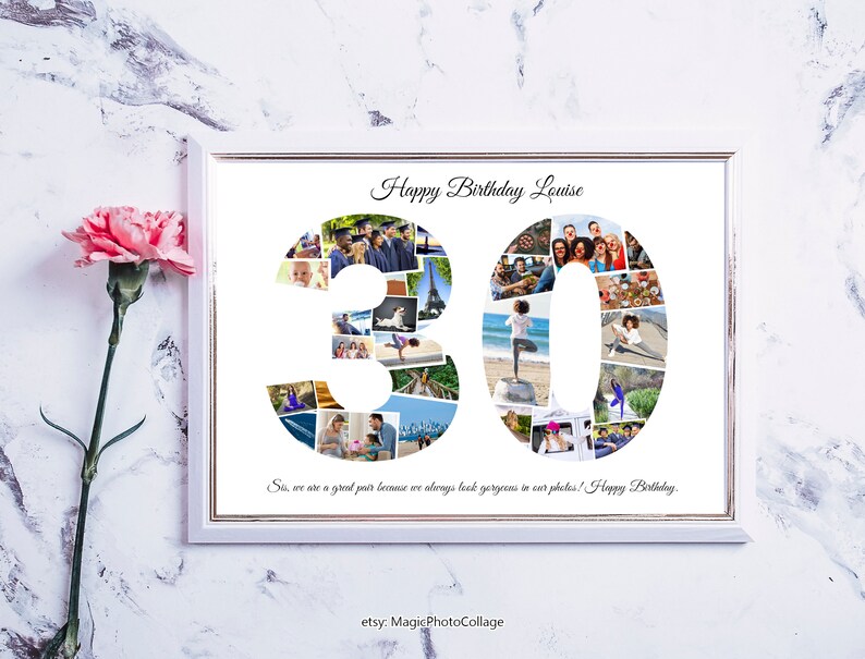 30 Years Photo Collage - Etsy
