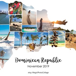 Dominican Republic Photo Collage - Etsy