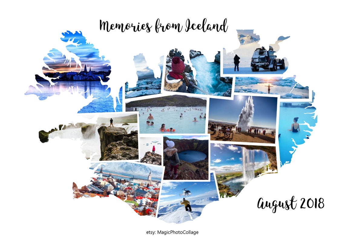 Iceland Photo Collage - Etsy