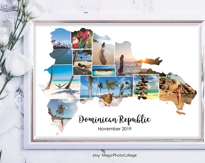 Dominican Republic Photo Collage - Etsy