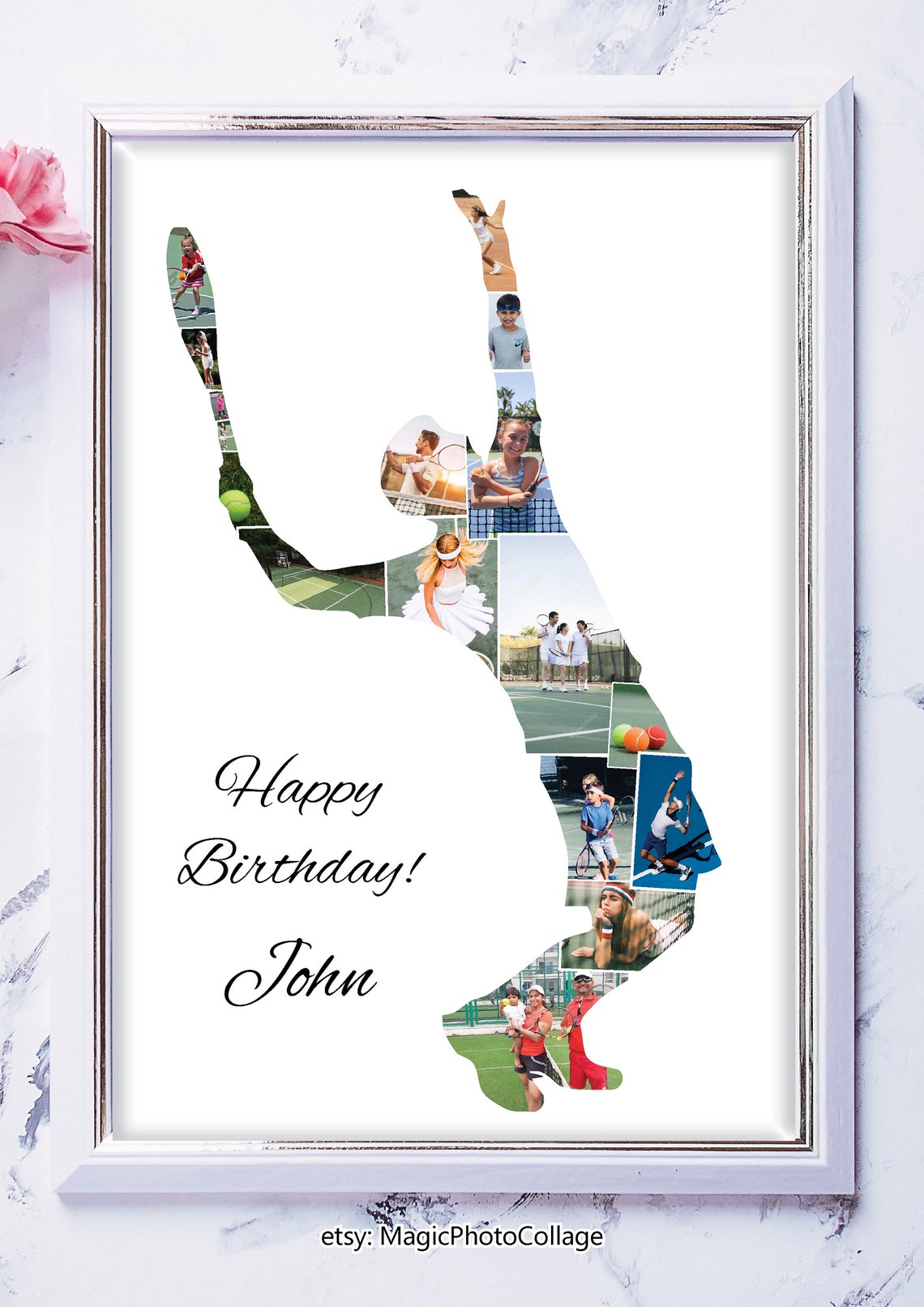 Tennis Gift Ideas - Photo Collage - Etsy