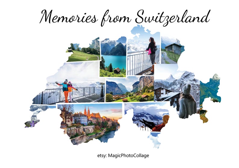 Switzerland Photo Collage - Etsy