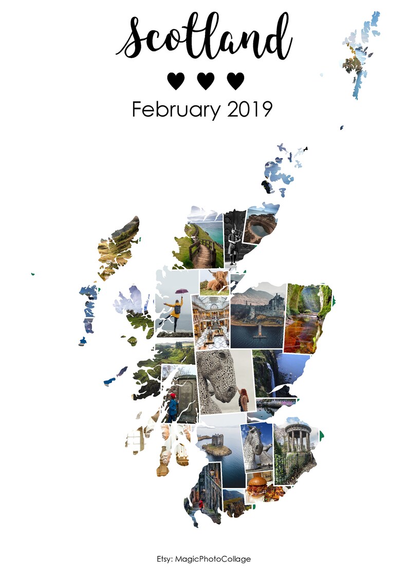 Scotland Photo Collage - Etsy