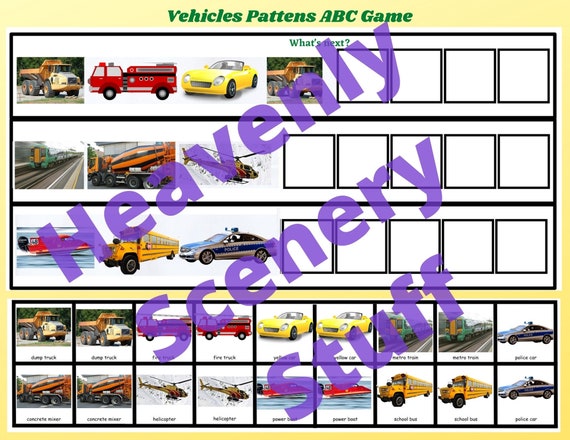 Autism Game Preschool Number puzzles Real Photos Matching cars Game ...