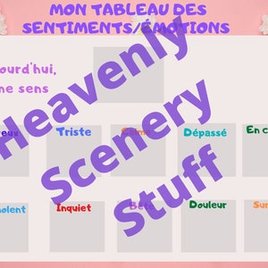 Emotions Chart ,feelings Poster,english/french ,feelings Printable ...