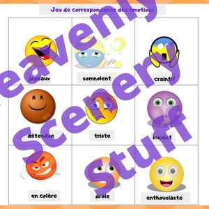 Emotions Chart ,feelings Poster,english/french ,feelings Printable ...