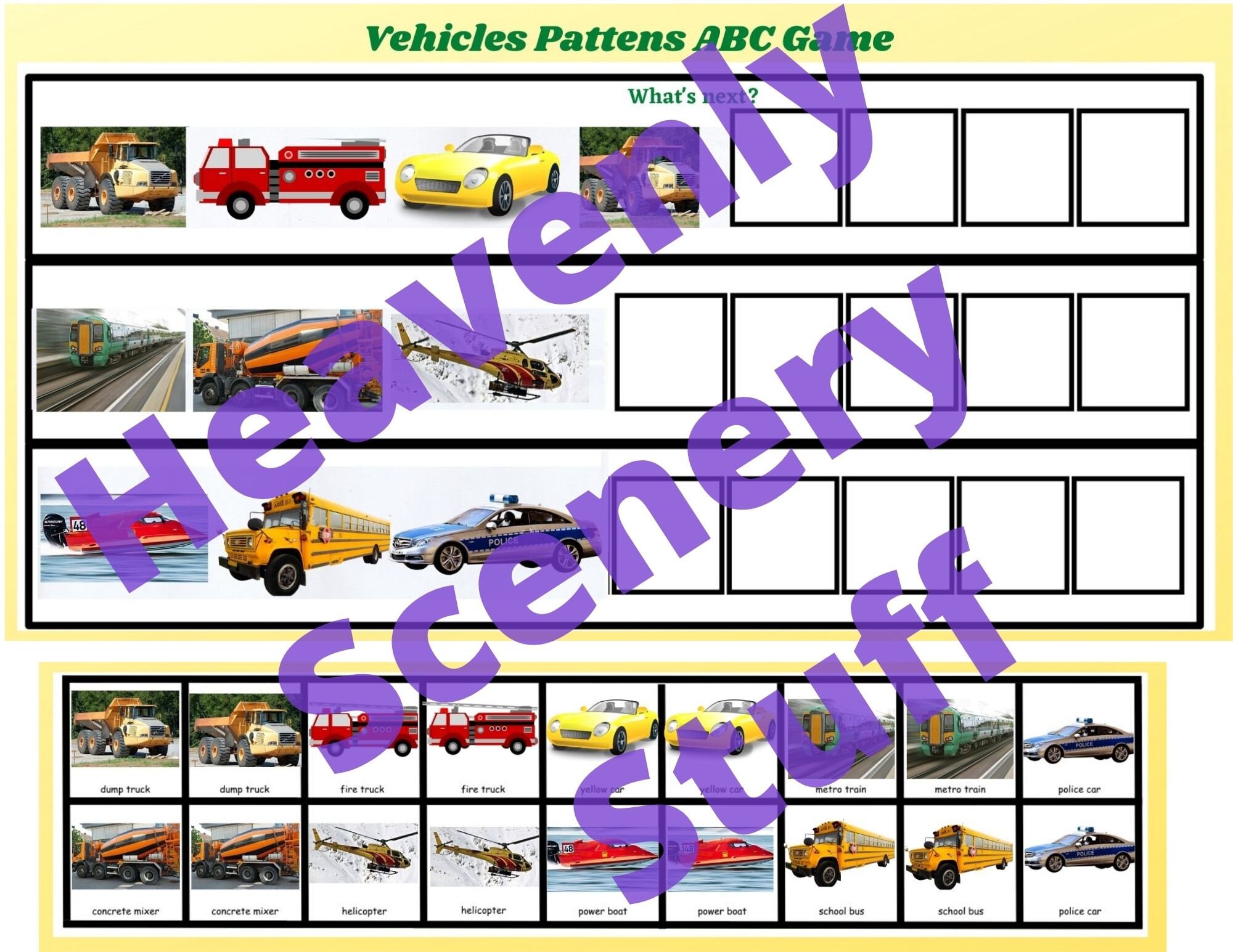 Preschool Busy Book vehicles Bundlecars Matchingvehicles - Etsy Canada
