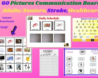 Stroke Communication Board - Etsy