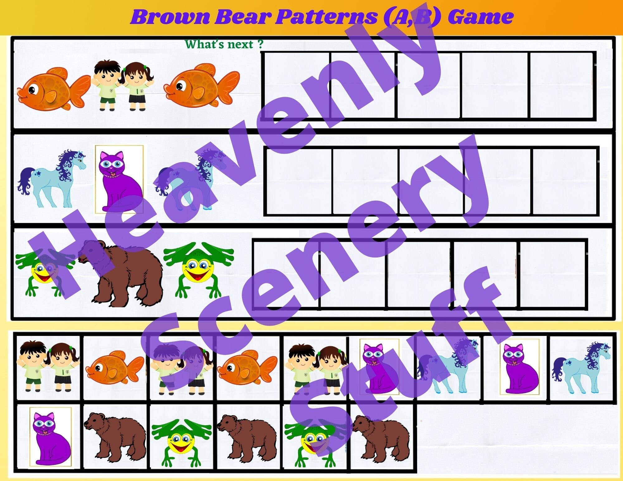 Brown Bear,brown Bear,busy Book ,preschool Patterns ,INSTANT DOWNLOAD ...