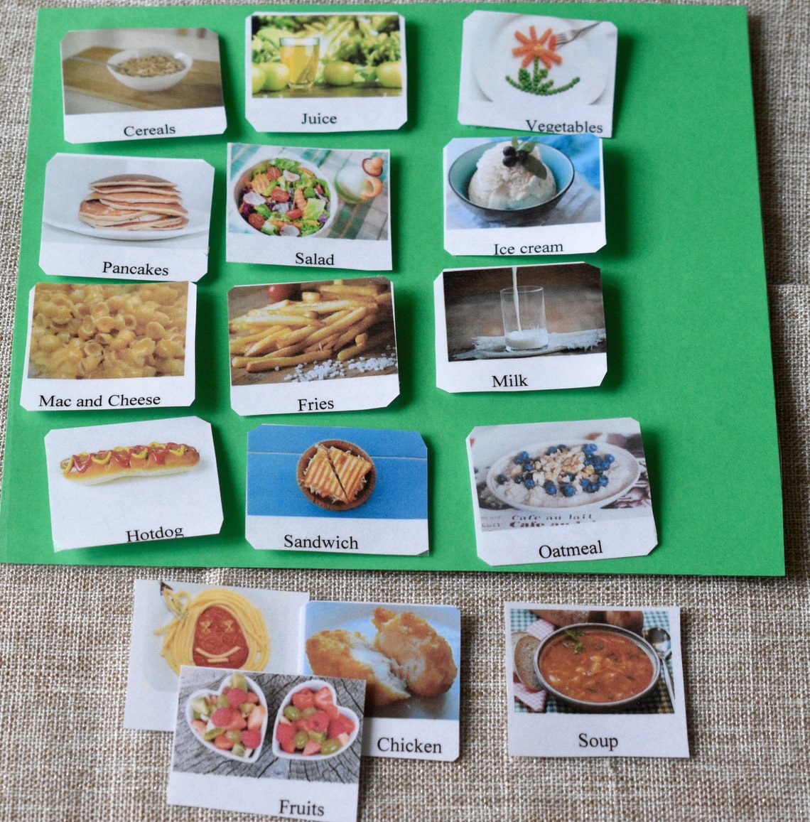 PECS 40 Foods Pictures Kitfood Cardsautism Visualspecs - Etsy Canada