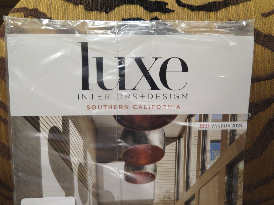LUXE INTERIOR Design Magazine Southern CALIFORNIA July Aug 2024 - Etsy