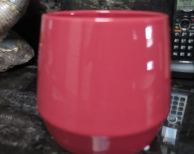 PINK Summer Centerpiece Planter BOWL Flower Pot Contemporary Ceramic - Etsy