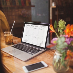 Weekly Planner Printable, Dark Academia Planner, Gothic Weekly Planner ...