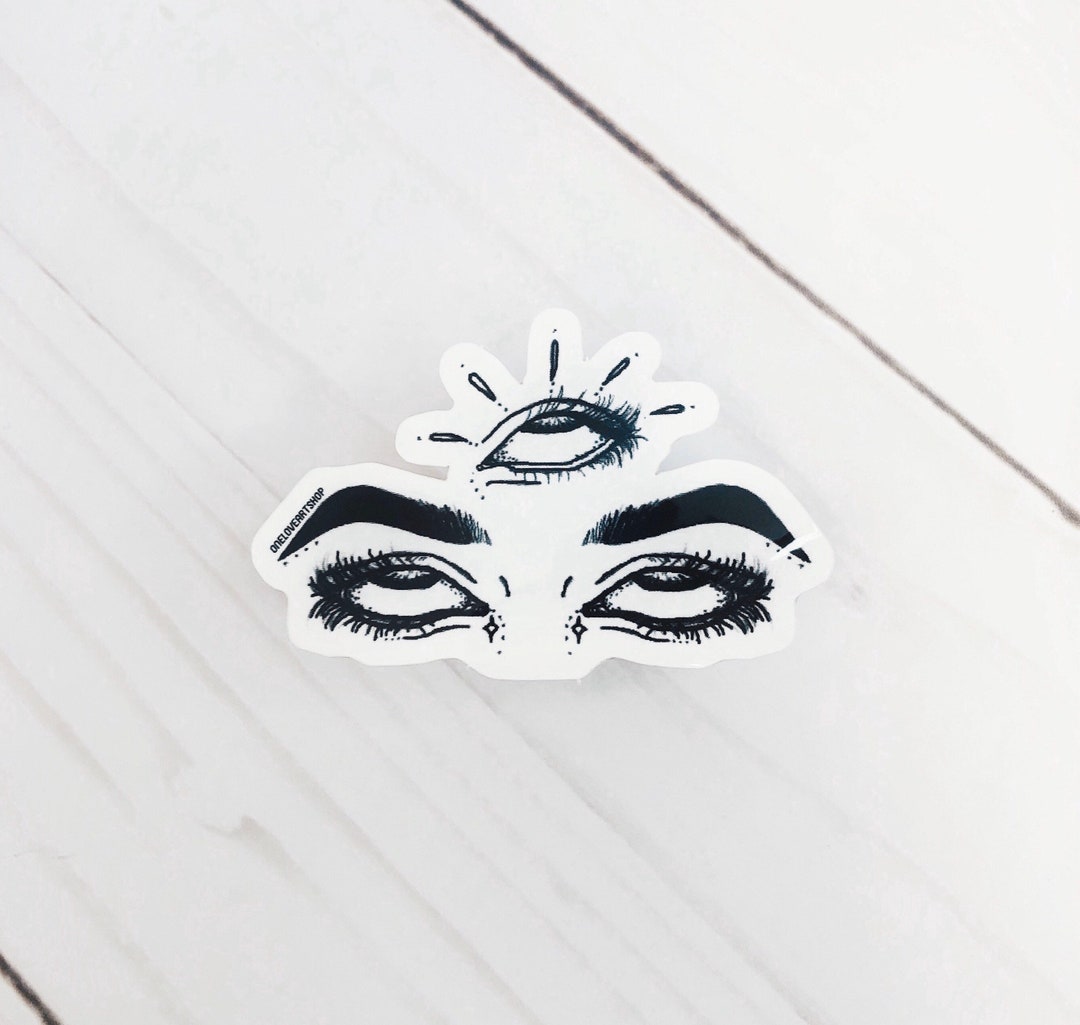 THIRD EYEROLL Sticker, Third Eye Sticker, Evil Eye Sticker, Third Eye ...