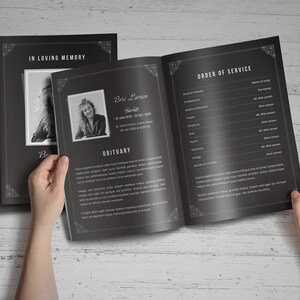 Funeral Program A5 Brochure Celebration of Life Order of Service ...