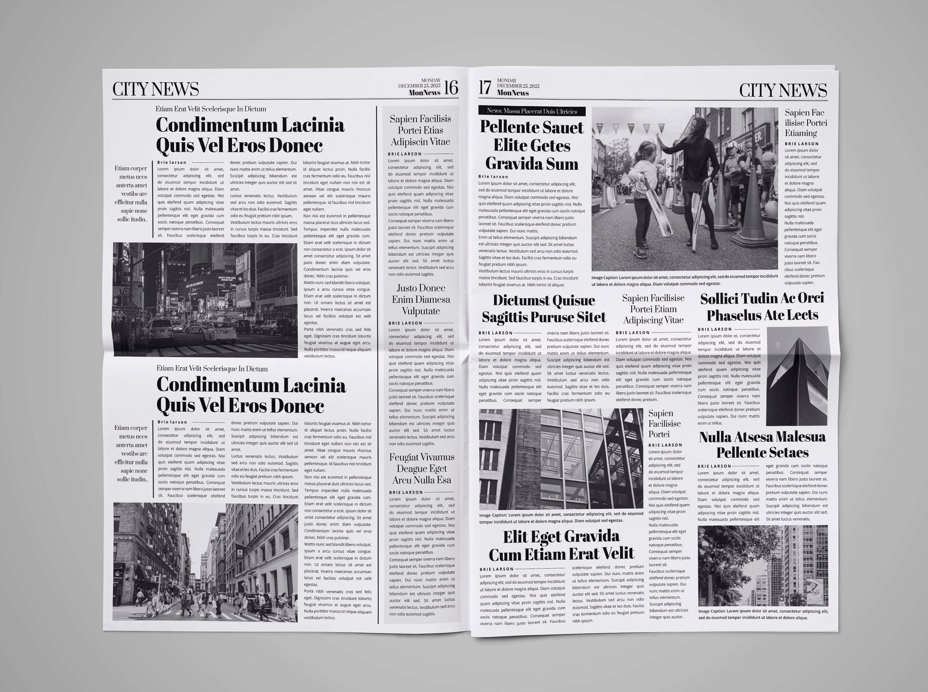 20 Page Newspaper Template, Printable Newspaper, Editable Newspaper ...